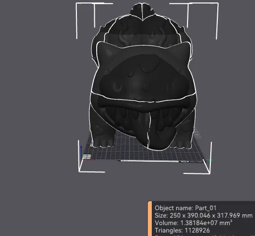 Mega Bulbasaur - multi part print by Teemo3D - MakerWorld