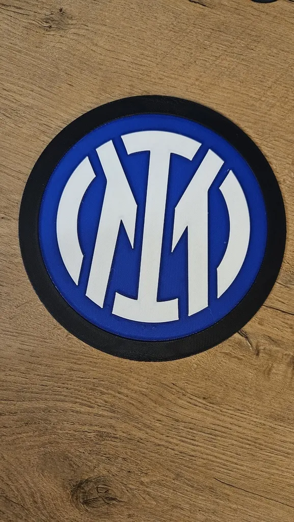 Inter Milan Badge - wallart and keychain by Hallo3dMakerWorld: Download ...