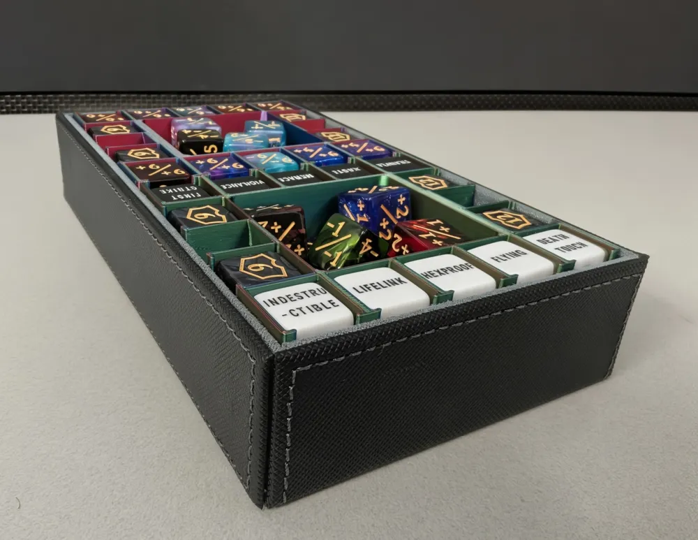 Dice Tray Insert for UAONO 6 Commander Deck Case - Free 3D Print Model ...
