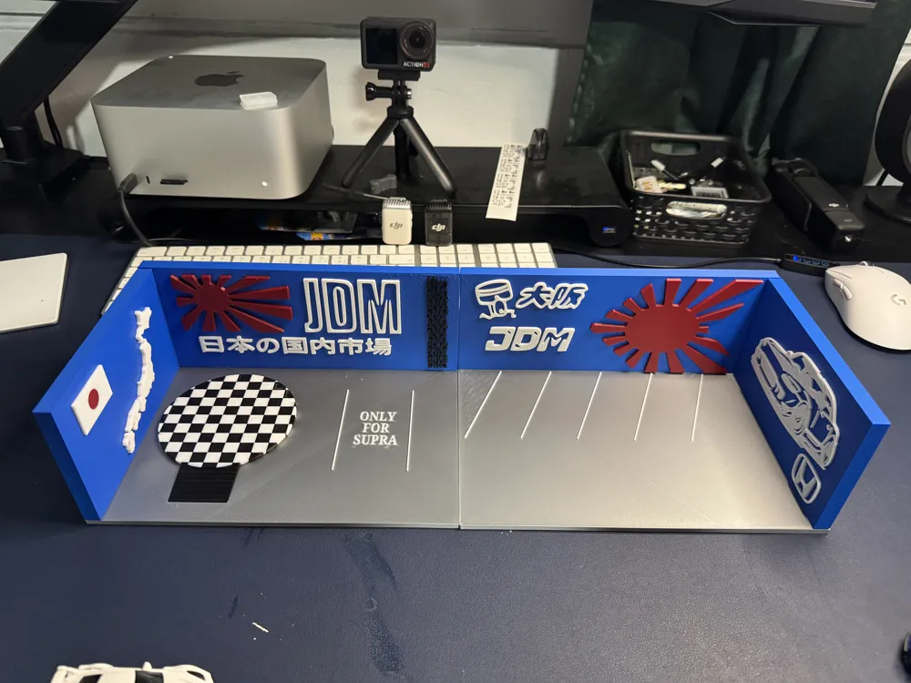 MEGA JDM garage / all side 1:64 , 1/64 Hotwheels - Free 3D Print Model ...