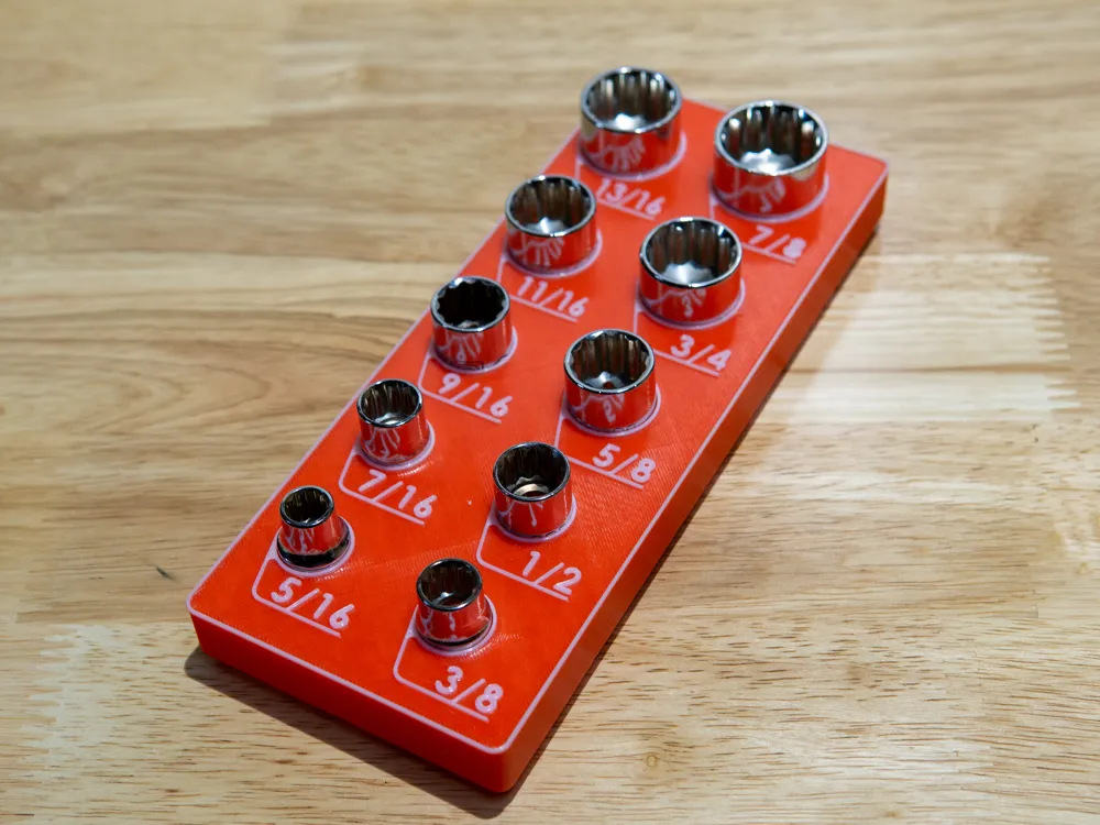 Gridfinity Harbor Freight Quinn 3/8" Socket Set by DontknowaSTEP ...