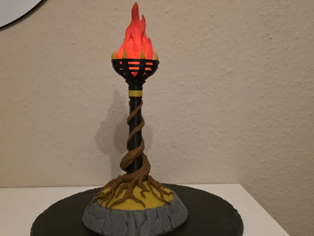 Forest Guardian Torch - Free 3D Print Model - MakerWorld
