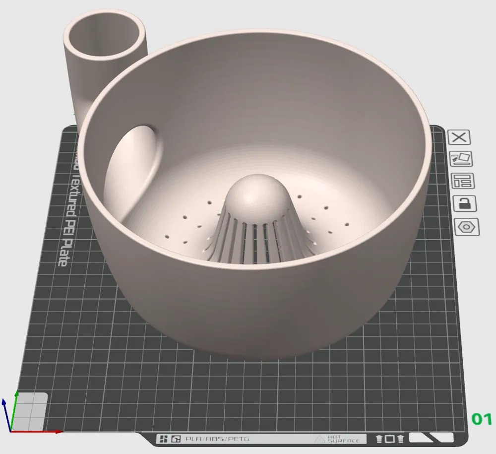 HydroBowl – Smart Fruit & Veggie Washer - Free 3D Print Model - MakerWorld