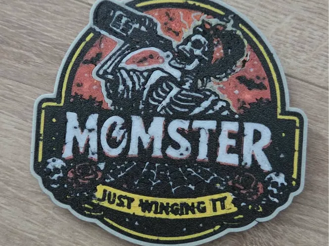 "Momster" Mother Day Coaster - Free 3D Print Model - MakerWorld