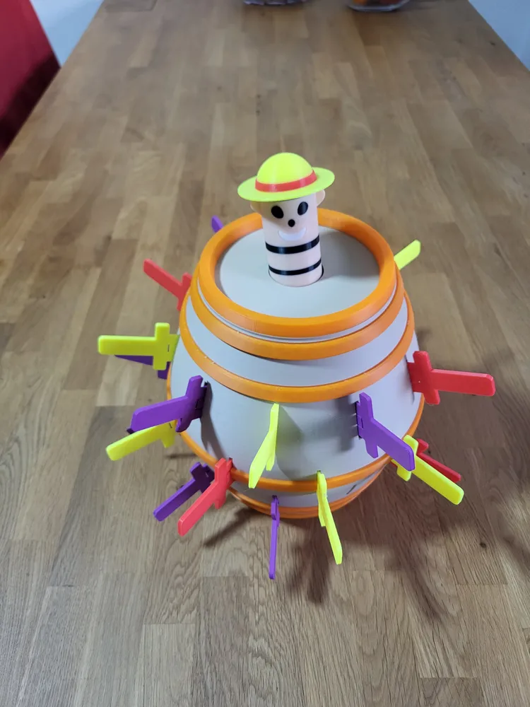 Pop up Pirate - Family Game - Free 3D Print Model - MakerWorld