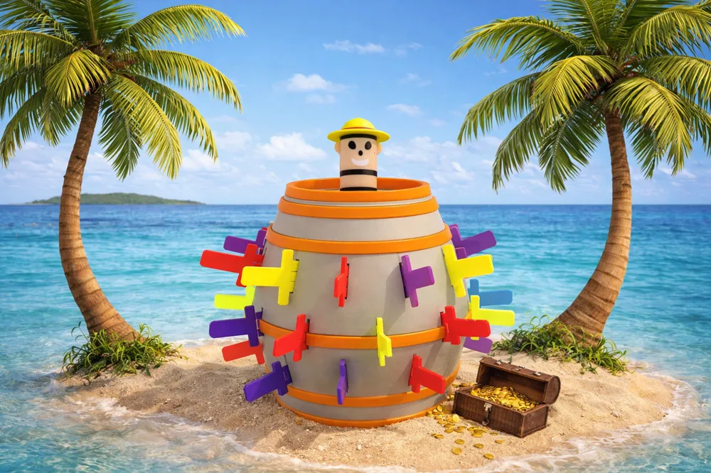 Pop up Pirate - Family Game - Free 3D Print Model - MakerWorld