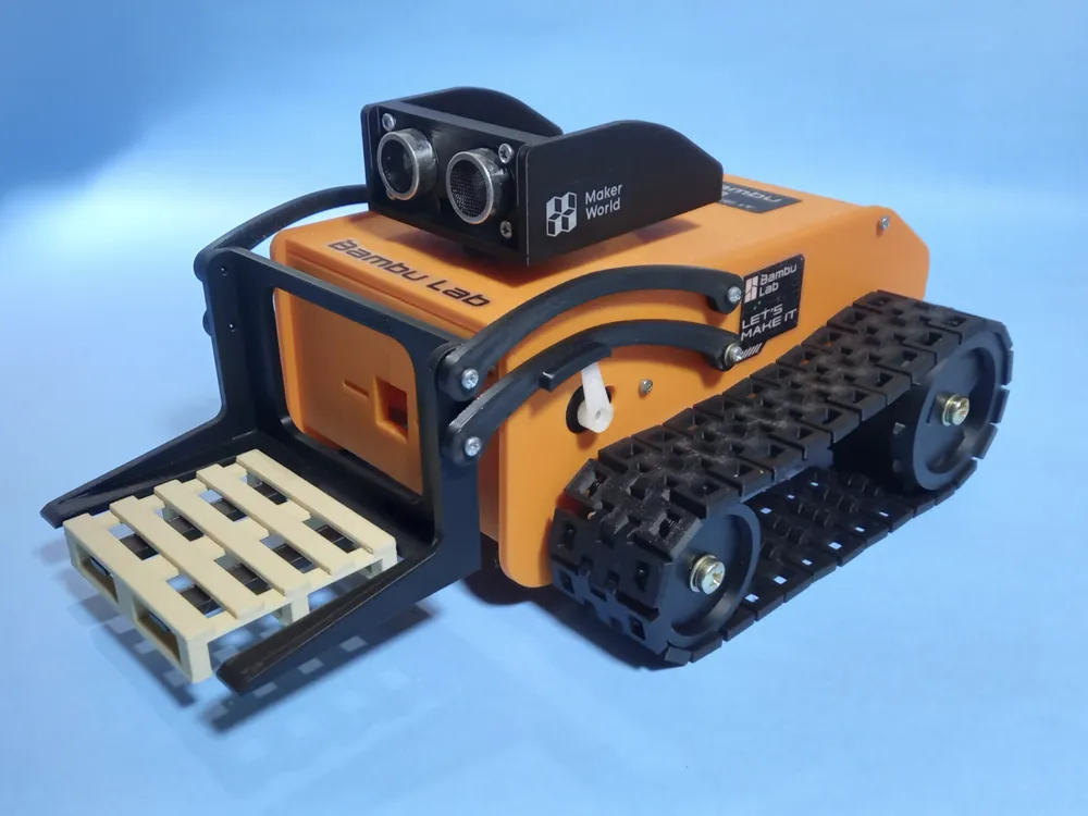 TRACK ROBOT Builder3D WITH FRONTAL GRIPPER by MauricioDUARTE MakerWorld: Download Free 3D Models