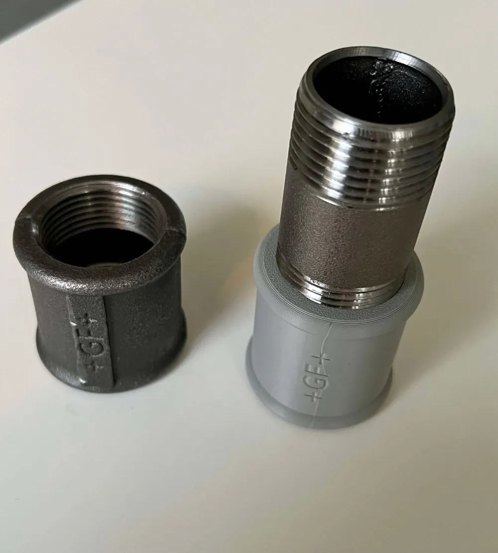 1" pipe coupling BSP thread by Tomas1988 MakerWorld: Download Free 3D ...