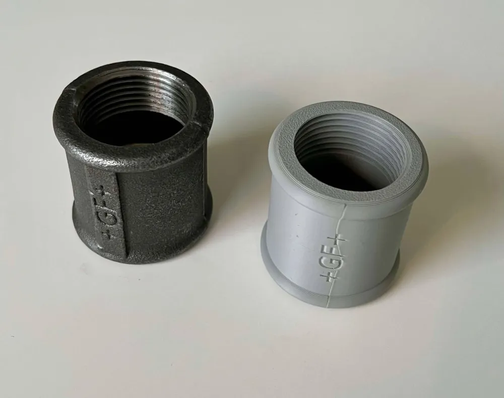 1" pipe coupling BSP thread by Tomas1988 MakerWorld: Download Free 3D ...