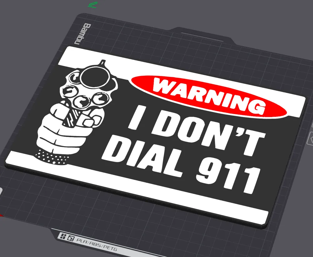 WARNING - I Do Not Call 911 Magnetic Sign by ChopperOriginals ...