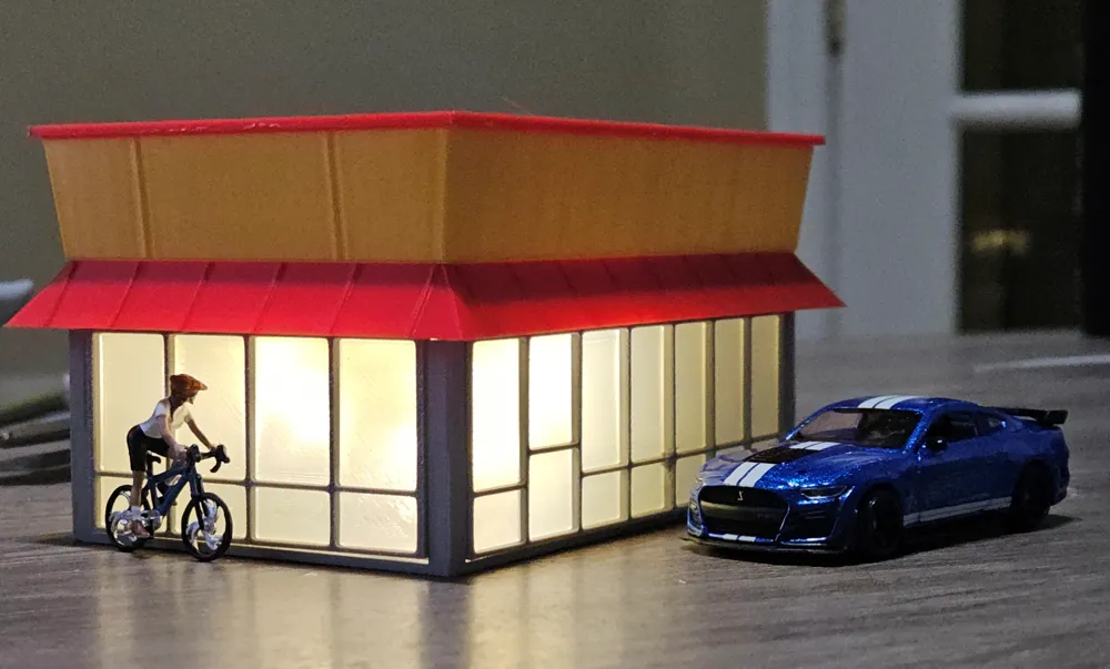 1-64 Waffle House Inspired Mini by Bokkins3d MakerWorld: Download Free ...