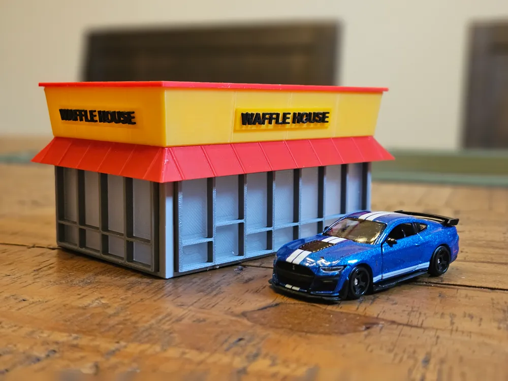 1-64 Waffle House Inspired Mini by Bokkins3d MakerWorld: Download Free ...
