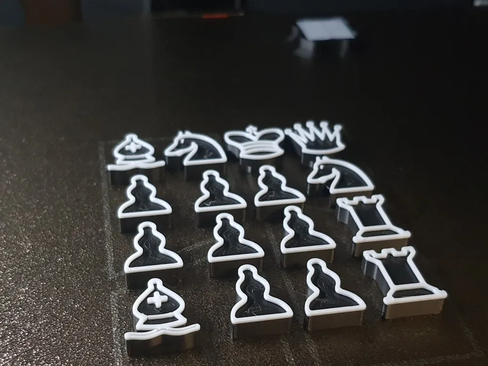 Classic flat Chess with save position lid - Free 3D Print Model ...