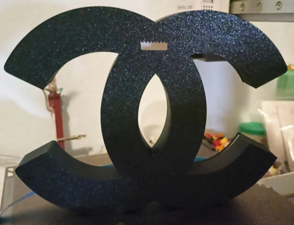 Chanel classic Logo Lightbox (remade v2) by Alegiro - MakerWorld