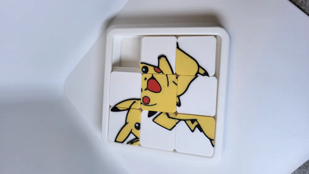 Pokemon Puzzle Pikachu - Free 3D Print Model - MakerWorld