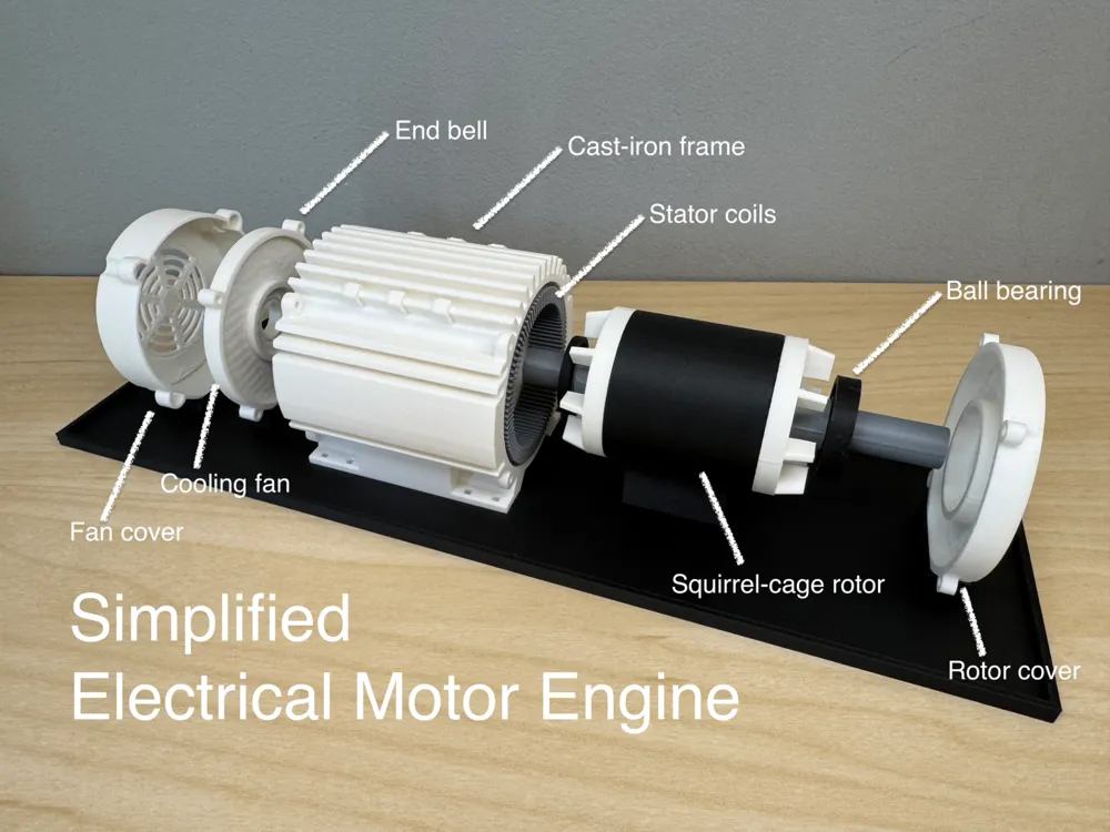 Simplified Electrical Motor Engine by Lukas MakerWorld: Download Free ...