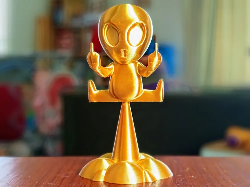 Alien Middle Finger Salute by The Parabol Ink MakerWorld: Download Free ...