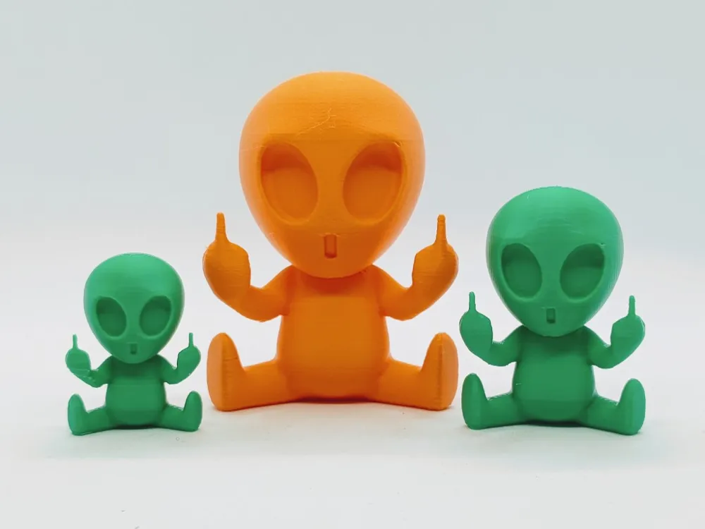 Alien Middle Finger Salute by The Parabol Ink MakerWorld: Download Free ...