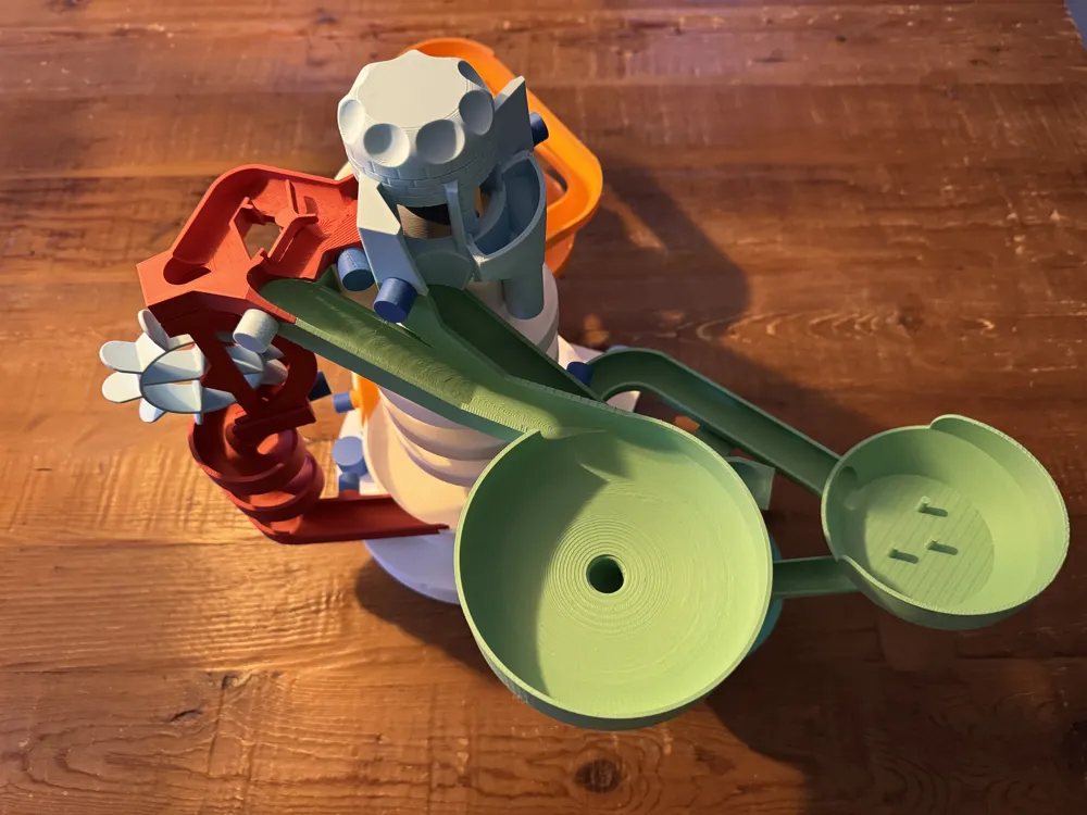 Tower Marble Run v9B Manual Crank v1.1 - Modelo gratuito para impressão ...