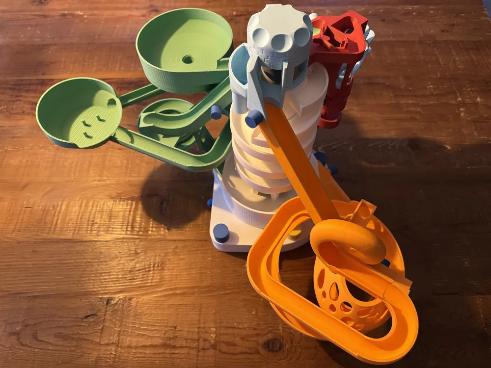 Tower Marble Run v9B Manual Crank v1.1 - Modelo gratuito para impressão ...