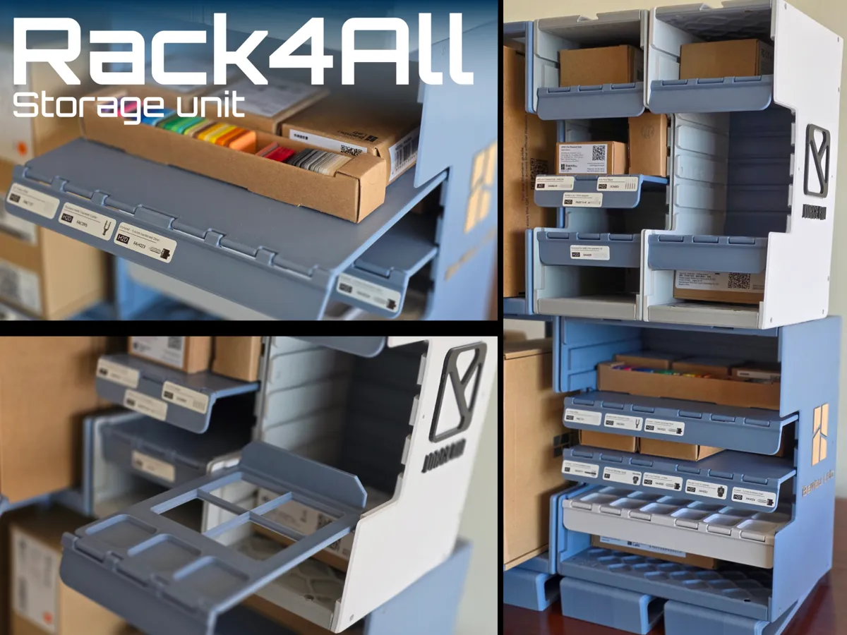 Rack4All — Storage Unit - Free 3D Print Model - MakerWorld