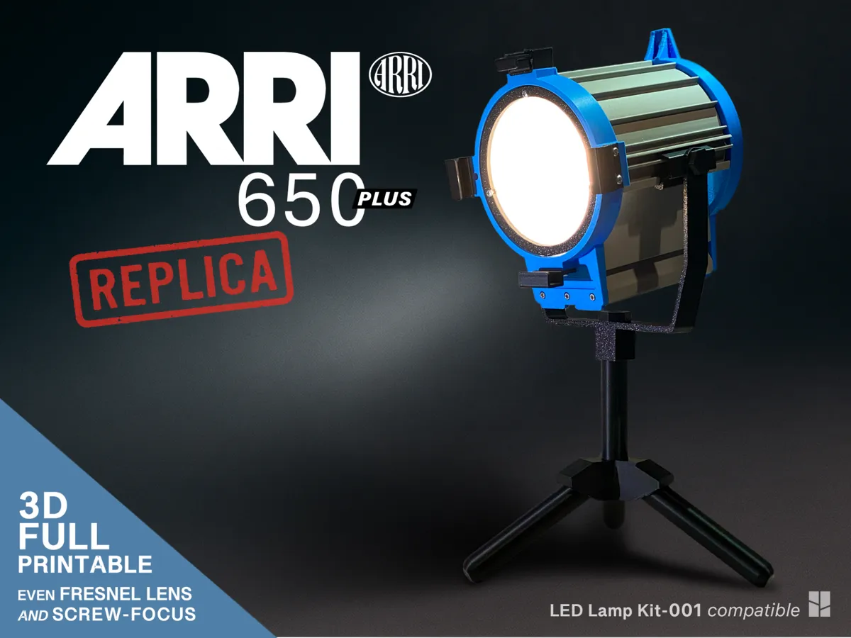 ARRI 650W Plus - Fresnel Spot Light Lamp - Free 3D Print Model - MakerWorld
