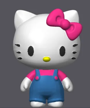 Hello Kitty figurine by nickskorstad2 MakerWorld: Download Free 3D Models