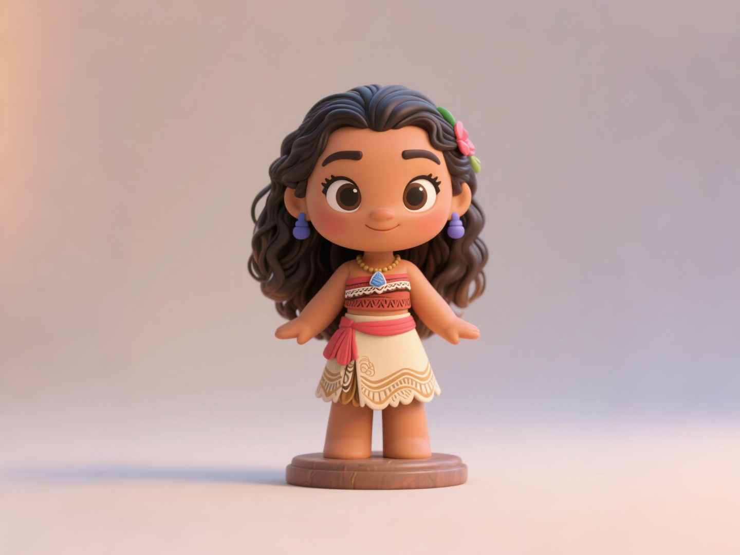 Cute Disney Princess Series: Princess Moana -- Children's Day 3D ...