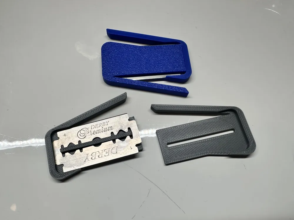 Safety Razor Blade Cutter by SubArtic MakerWorld: Download Free 3D Models