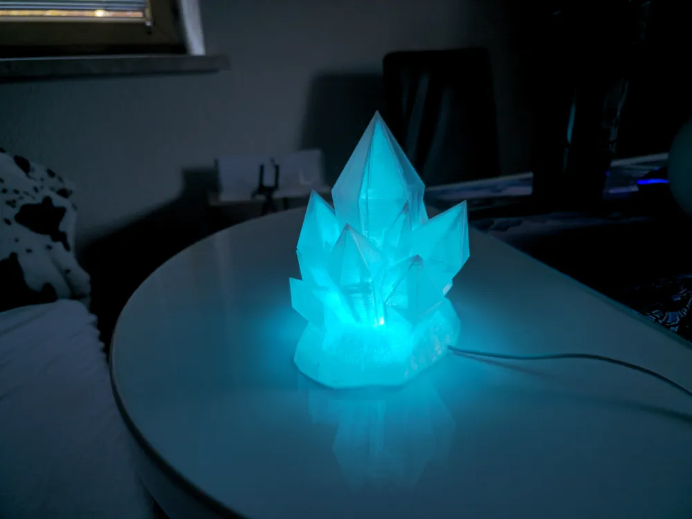 Lampe Cristal Luminite – Décoration de Table LED Magique - Modèle d ...