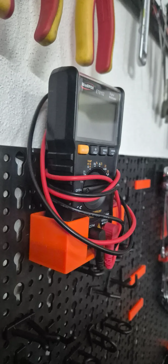 Parkside lidl pegboard multimeter WINAPEX holder by kukolarikMakerWorld ...