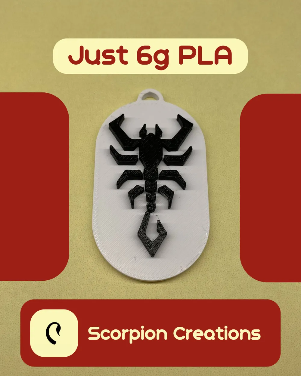 Scorpion Keychain by Scorpion Creations - MakerWorld