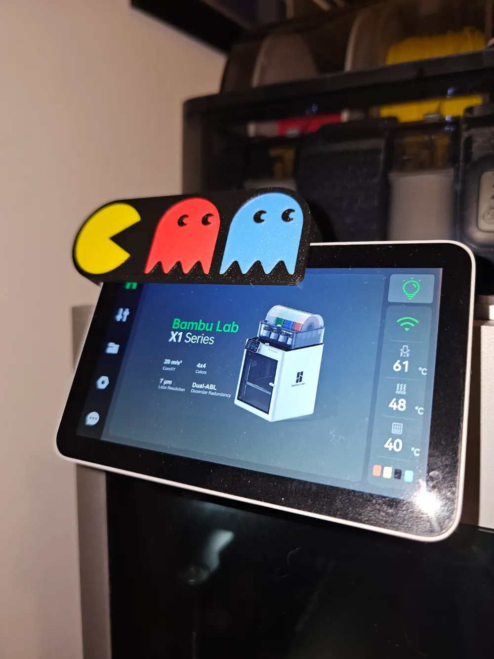 Pac-Man Screen Topper for X1C by Marche - MakerWorld