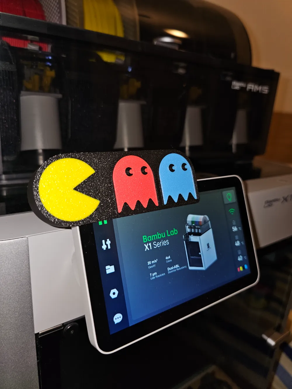 Pac-Man Screen Topper for X1C by Marche - MakerWorld