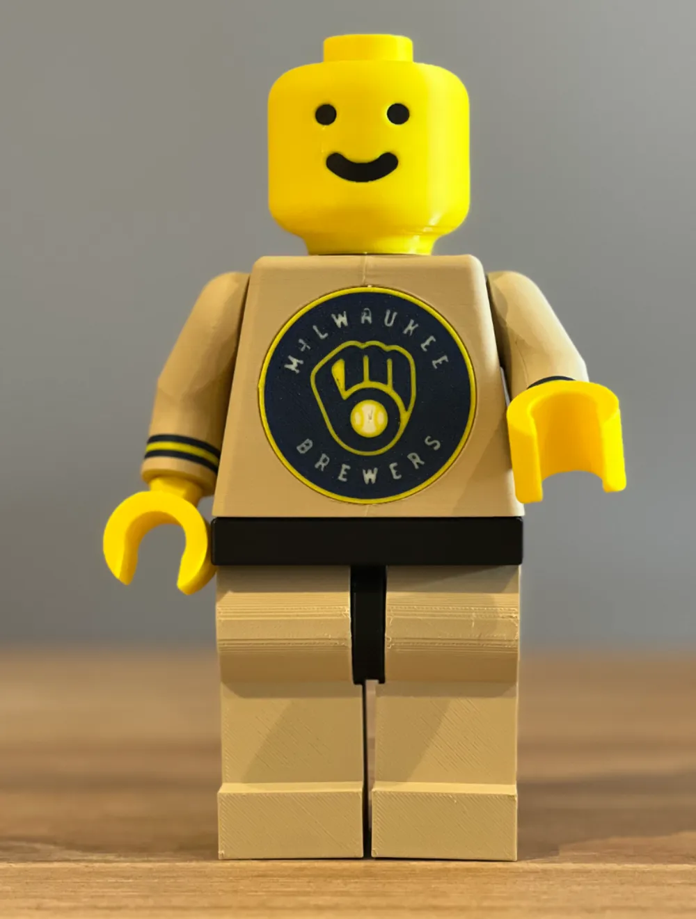 MLB Brickman - Milwaukee Brewers (500%) by Jandaa - MakerWorld