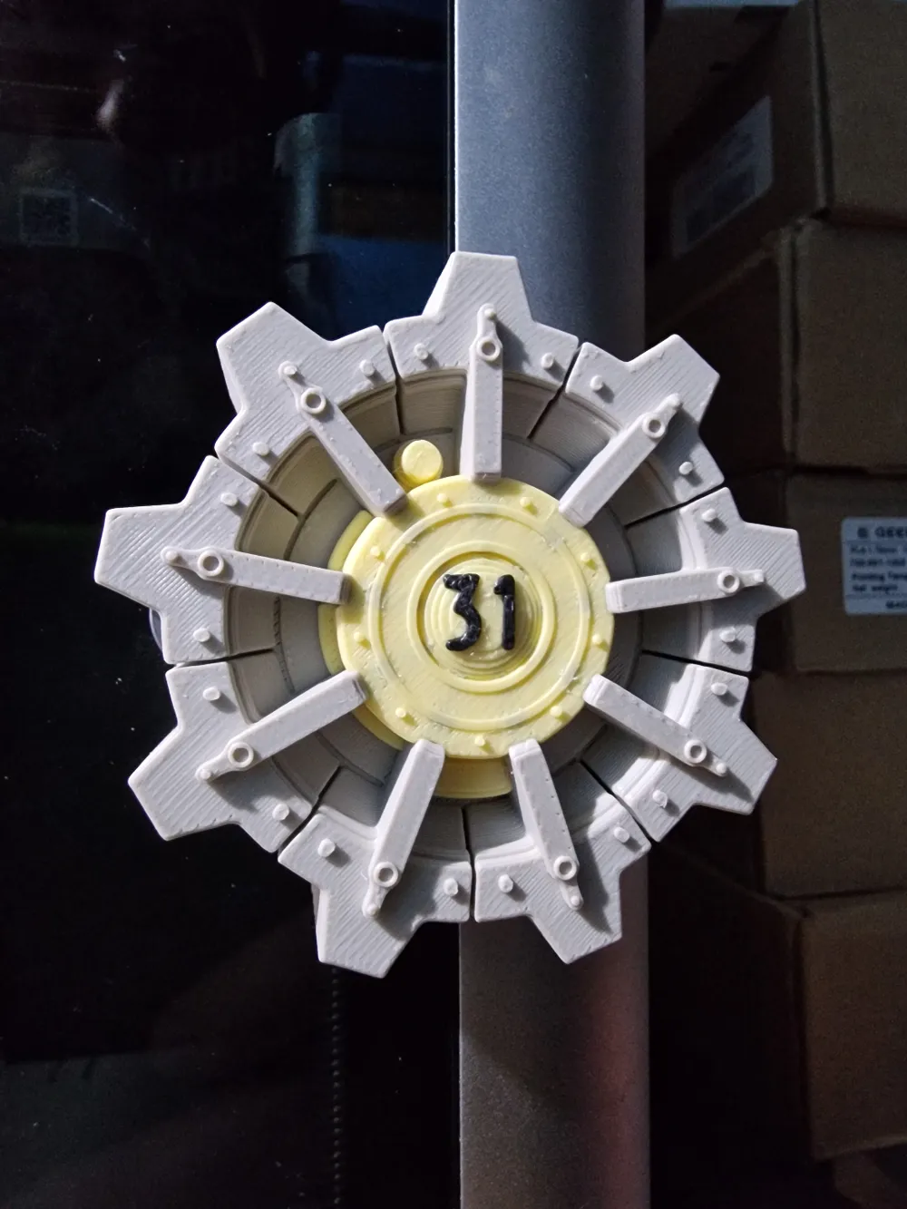 Fallout Vault Door "Vault 31" X1 Door Handle by 3DomSculpts - MakerWorld