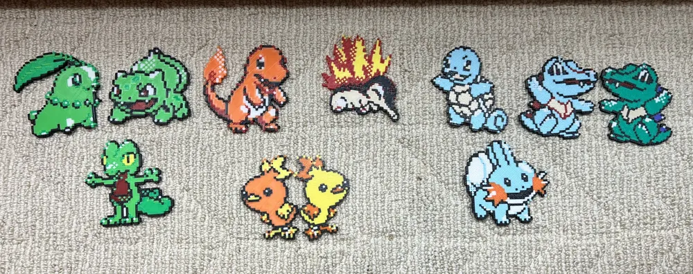 Pokemon starter sprites by HondoGang MakerWorld: Download Free 3D Models