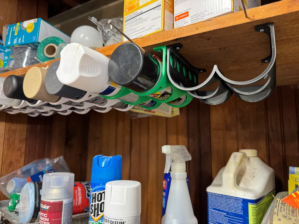 Aerosol Spray Can Under Shelf Hanging Mount by user_2525062415 - MakerWorld
