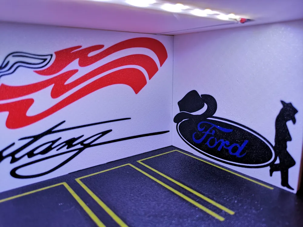 garage hotwheels mustang by Jayson Geoffroy MakerWorld: Download Free ...