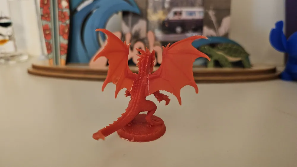 Black Dragon miniature - Free 3D Print Model - MakerWorld