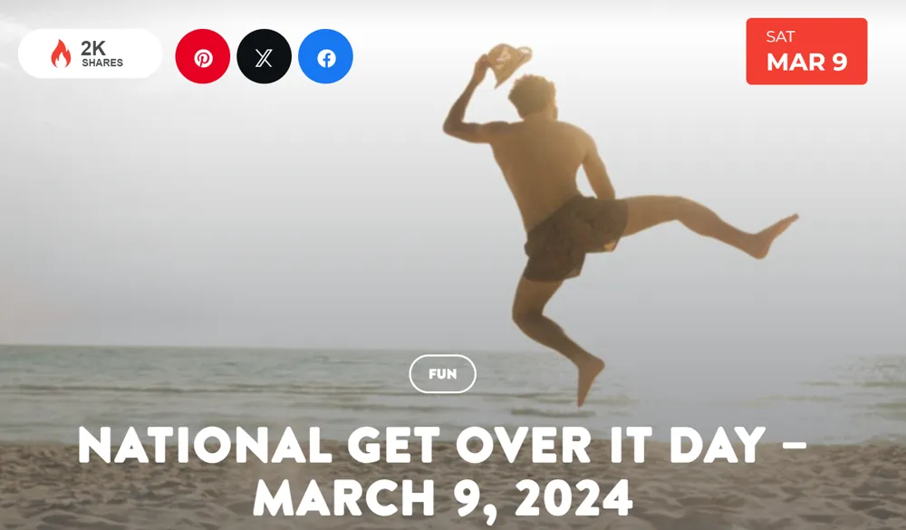 "Get Over It" 2D sign - for National Day (March 9) by kabendesign ...