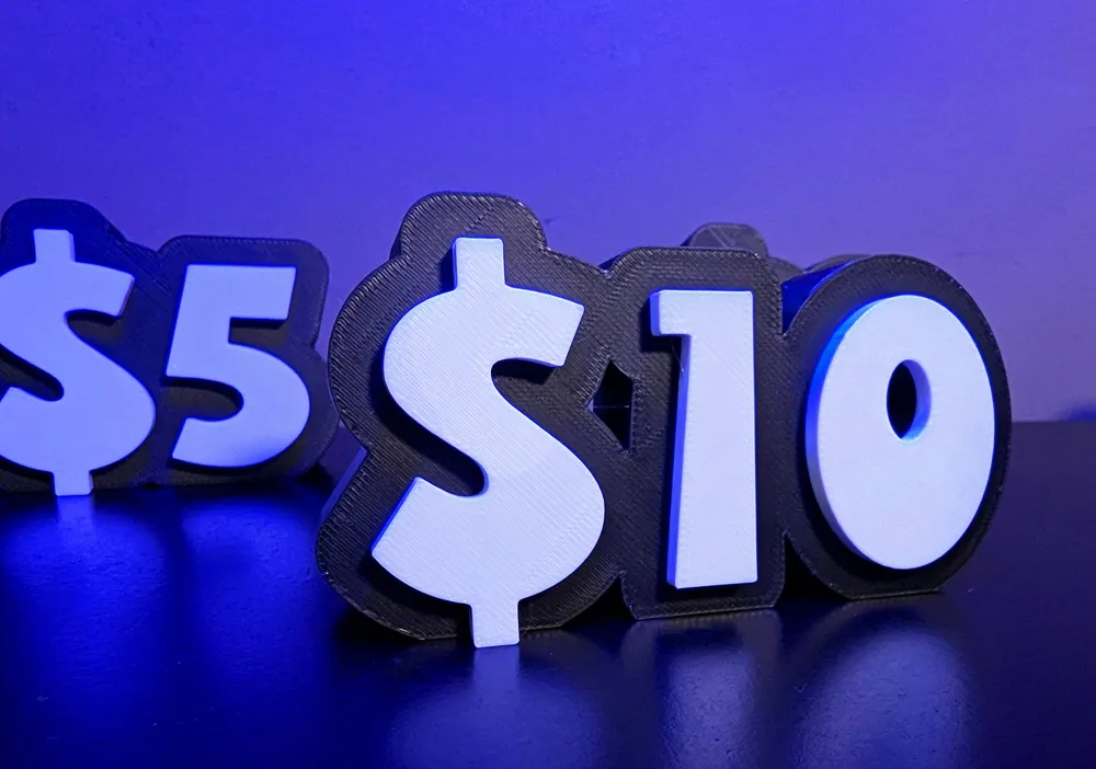 Vendor Table Top Price Blocks - Free 3D Print Model - MakerWorld
