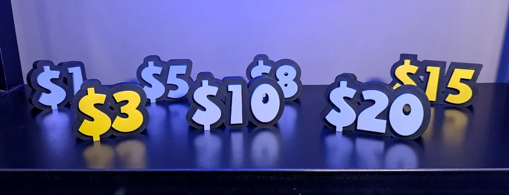 Vendor Table Top Price Blocks - Free 3D Print Model - MakerWorld