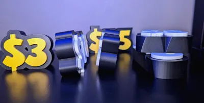 Vendor Table Top Price Blocks - Free 3D Print Model - MakerWorld