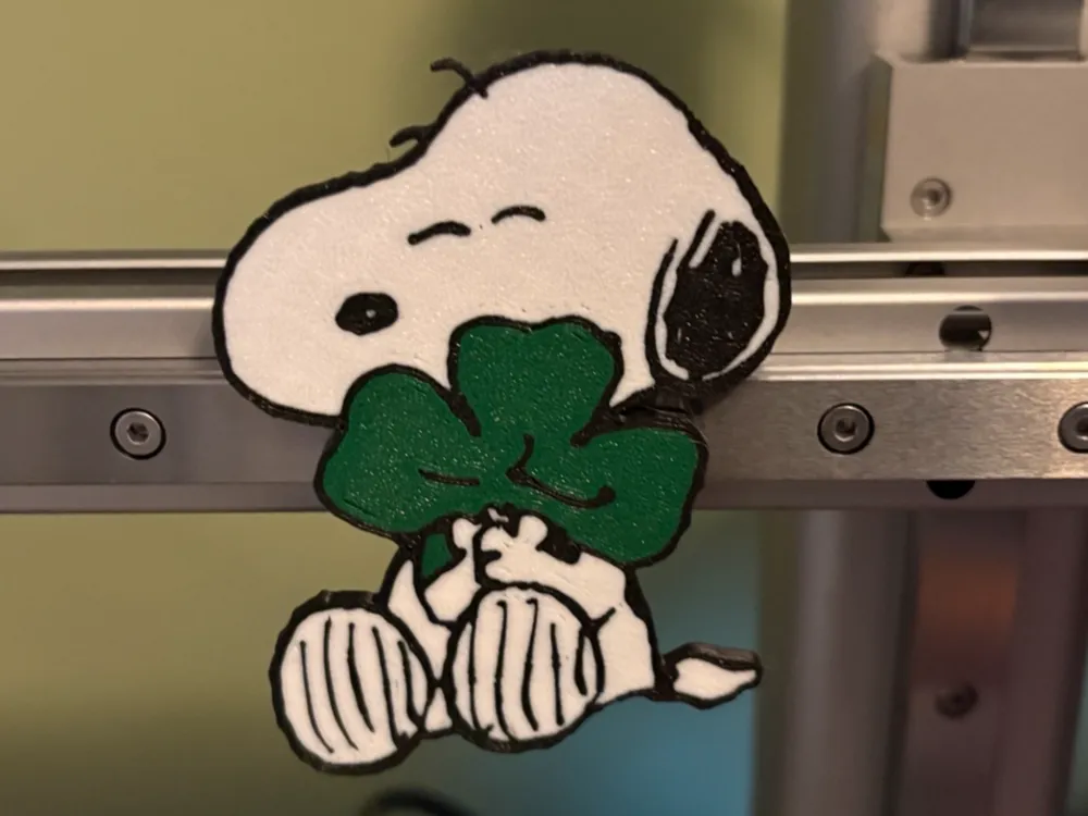 Snoopy Magnet St. Patrick's Day by Nemo - MakerWorld