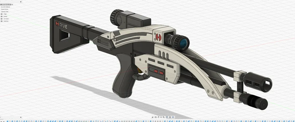 Mass Effect M92 Mantis Sniper Rifle Prop Model by MikeW - MakerWorld