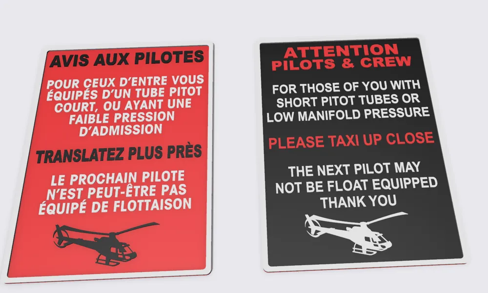 Attention Pilots & Crew – Funny Sign - Free 3D Print Model - MakerWorld