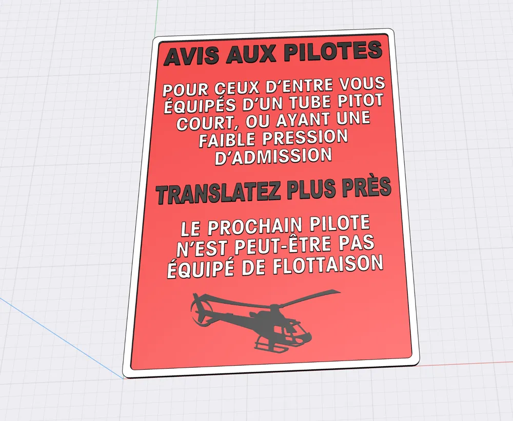 Attention Pilots And Crew - Plate by CutMaster - MakerWorld