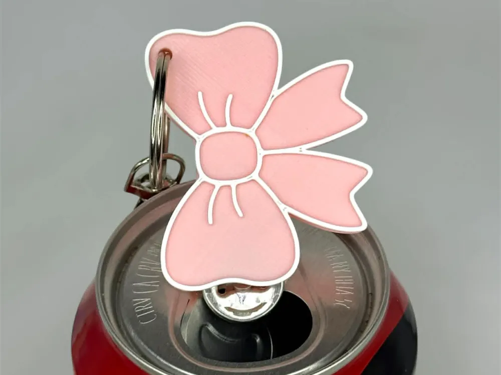 Beautiful Bow Pop Can Tab Opener Tab Fairy - Free 3D Print Model ...
