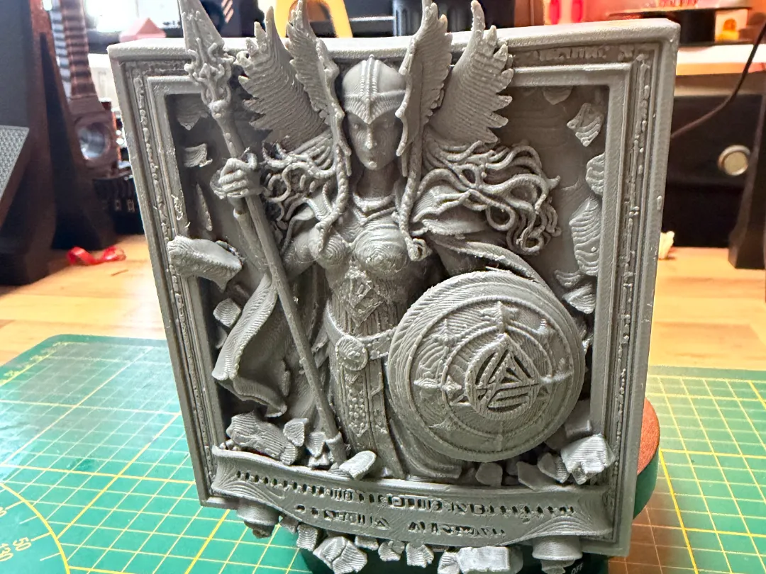 Valkyrie in Frame Elegance Strength and Decision - Free 3D Print Model ...